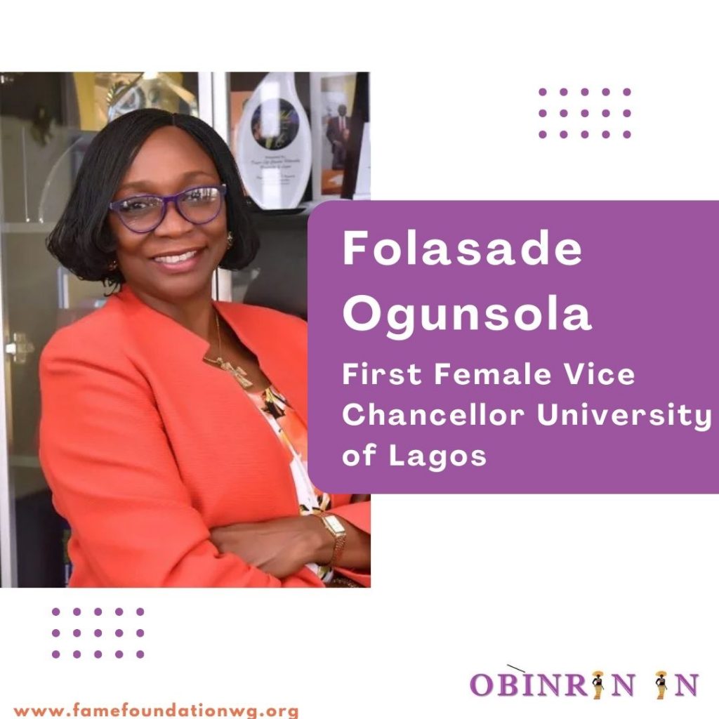 Folasade Ogunsola becomes UNILAG’s first female VC – FAME Foundation