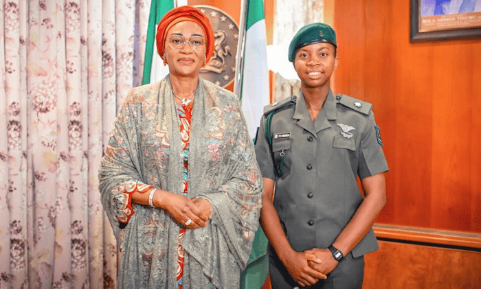 Nigeria’s First Lady Remi Tinubu Hails First Nigerian Female Sandhurst Army Graduate. – FAME ...
